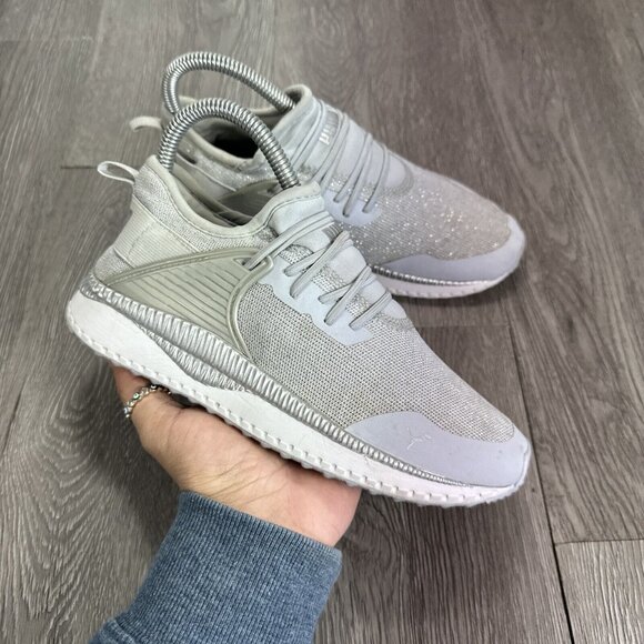 Puma | Shoes | Puma Pacer Next Cage Sneakers Gray Girls Glitters Kids ...